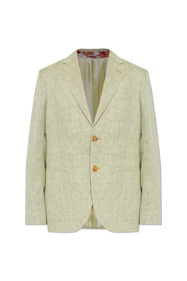 Etro Linen Herringbone Blazer