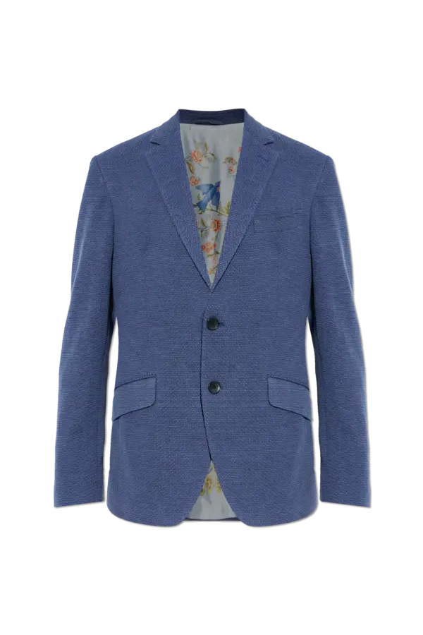 Etro Blazer With Open Lapels - Blue