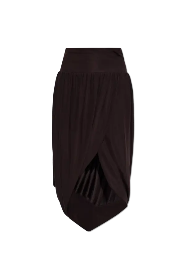 Alaïa Slit Skirt - Brown