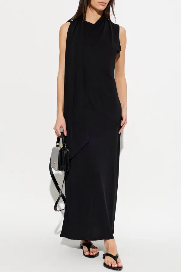 AMI Paris Ankle-length Dress With Pleat