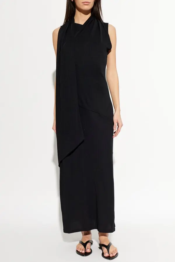 AMI Paris Ankle-length Dress With Pleat