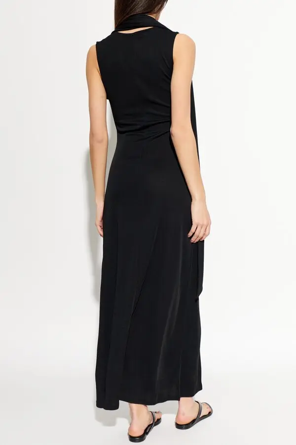 AMI Paris Ankle-length Dress With Pleat
