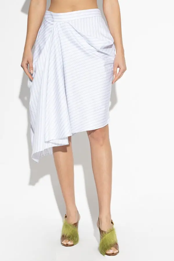JW Anderson Asymmetric Pinstripe Skirt