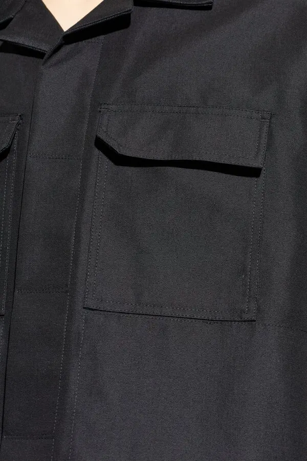 Rick Owens Shirt In ‘oversize’ Cut - Black