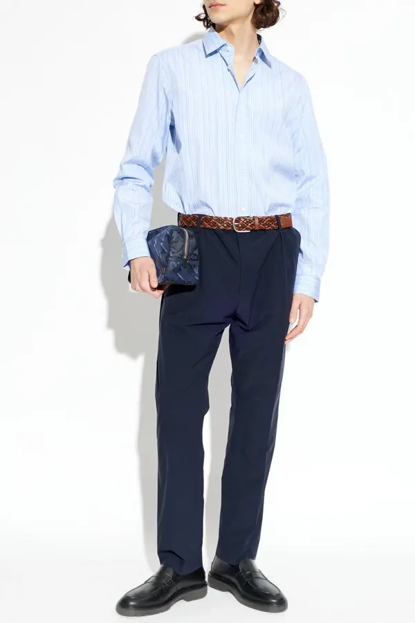 Paul Smith Shirt With Stripe Pattern - Blue