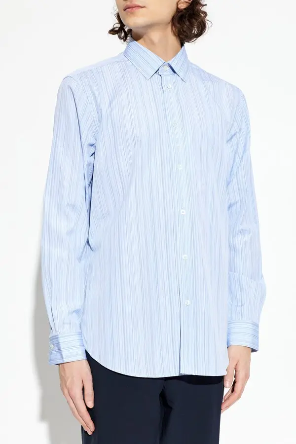 Paul Smith Shirt With Stripe Pattern - Blue
