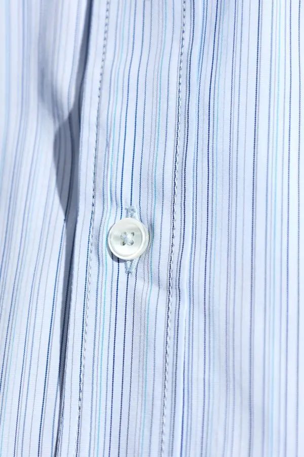 Paul Smith Shirt With Stripe Pattern - Blue