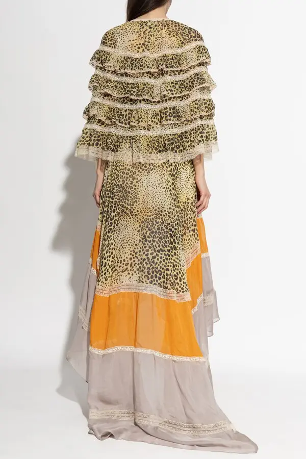 Etro Asymmetrical Ruffled Dress - Multicolour