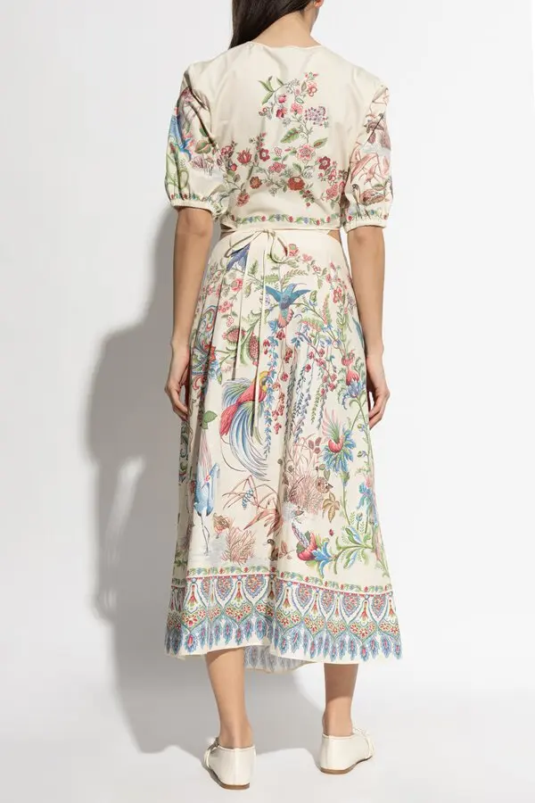 Etro Floral Cotton Midi Dress