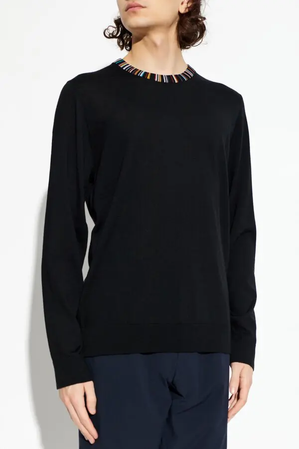 Paul Smith Wool Crew Neck Sweater - Black