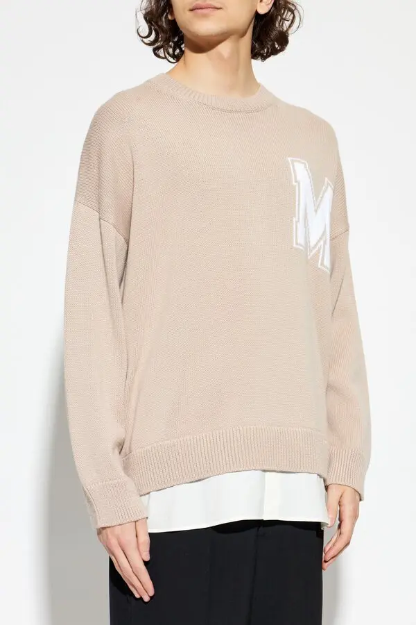 MAISON MARGIELA Mixed-material Sweater - Beige