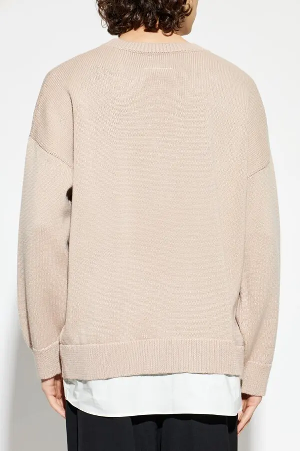 MAISON MARGIELA Mixed-material Sweater - Beige
