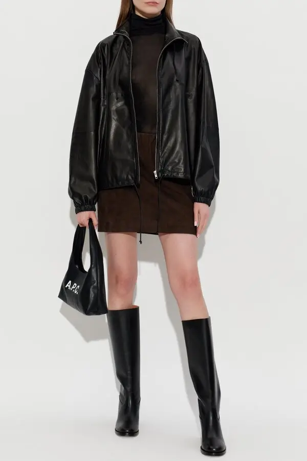 ROTATE BY BIRGER CHRISTENSEN Mini Leather Skirt