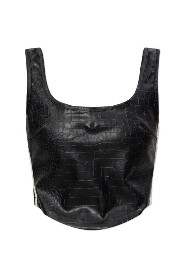 ADIDAS ORIGINALS Sleeveless Fitted Top - Black