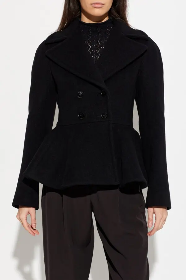 Alaïa Short Coat With Peplum