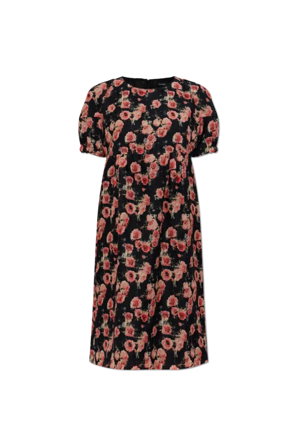 R13 Floral Print Dress - Black