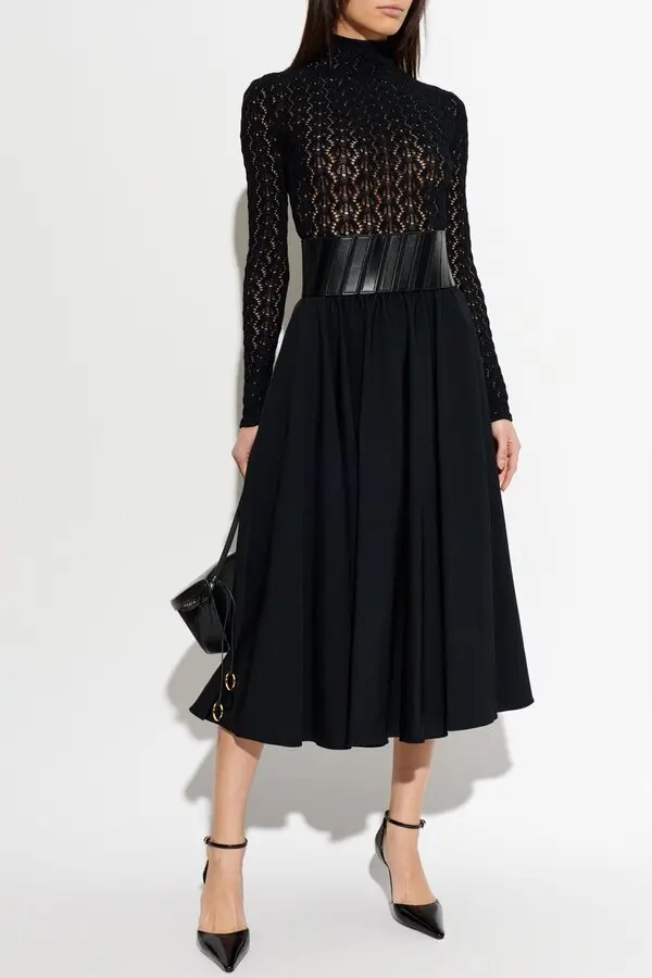 Alaïa Turtleneck Fitted Bodysuit
