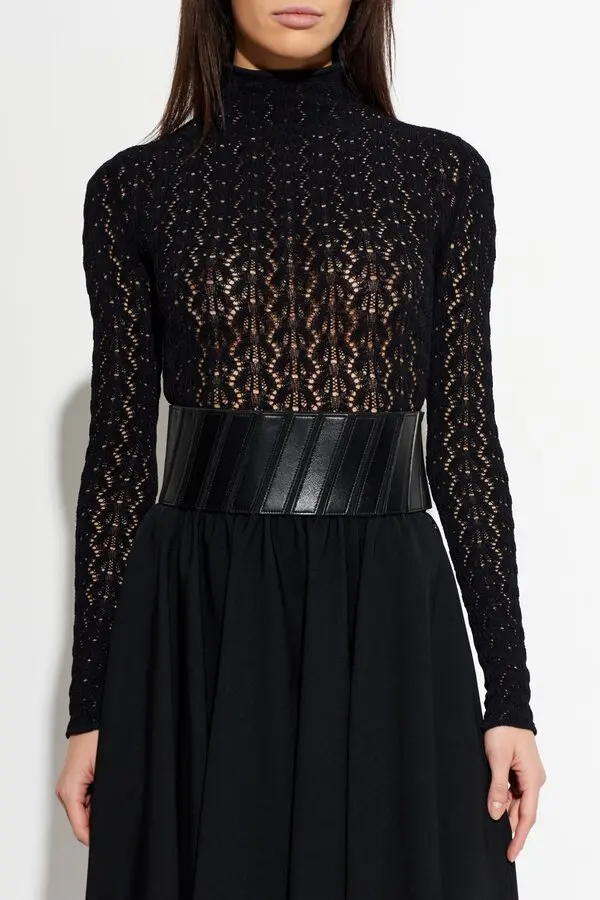 Alaïa Turtleneck Fitted Bodysuit