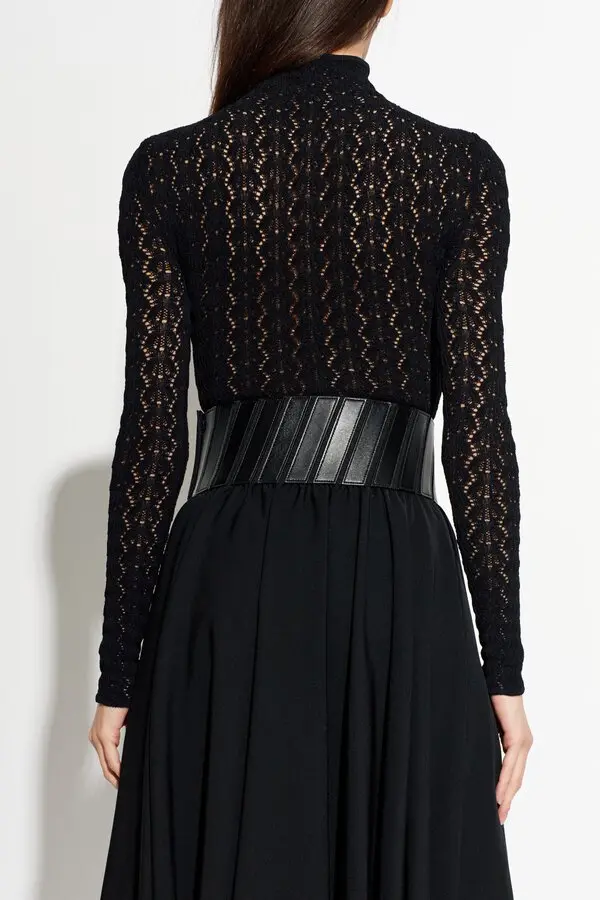 Alaïa Turtleneck Fitted Bodysuit
