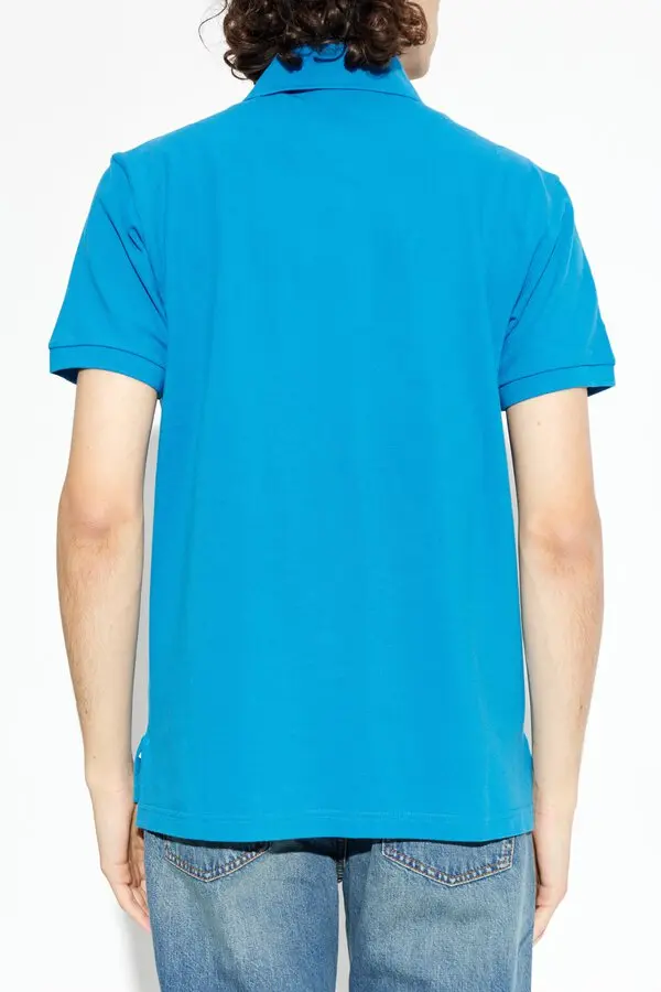 Etro Polo With Embroidered Logo - Blue