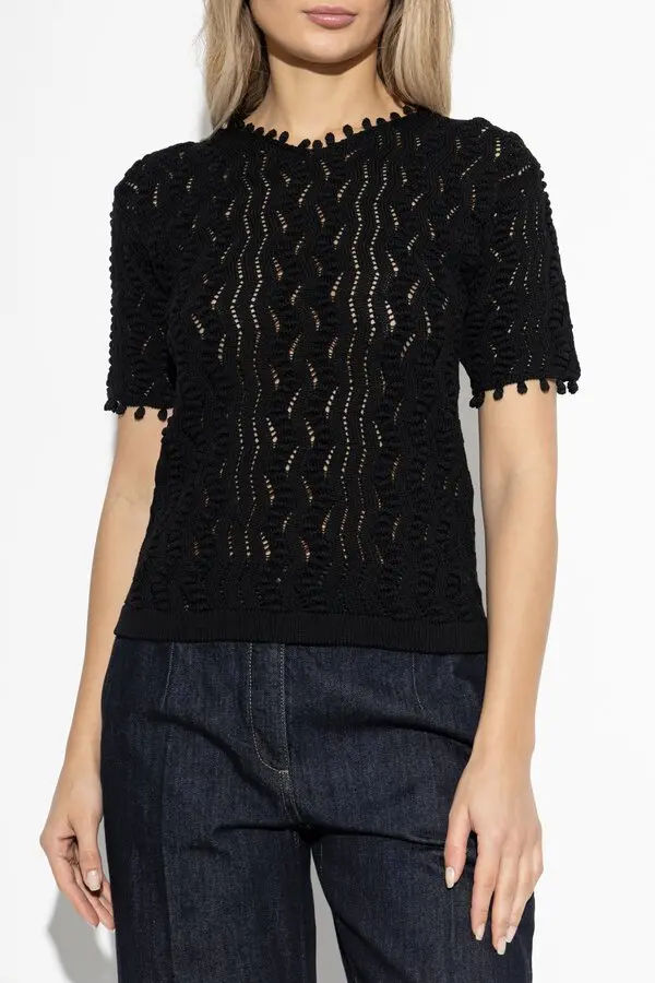 JIL SANDER Lace-patterned T-shirt
