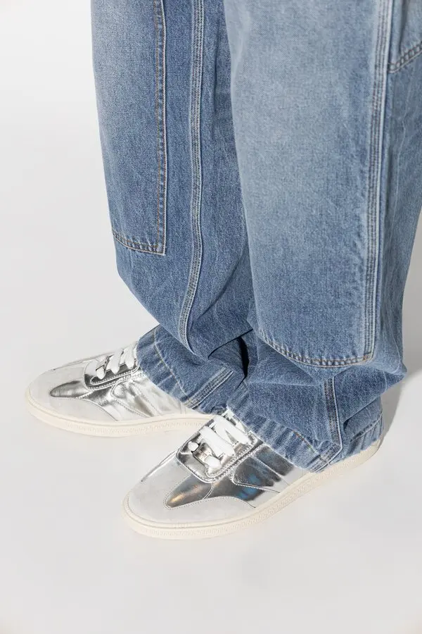 Versace Sports Shoes With Logo - Silver | Editorialist display picture 2