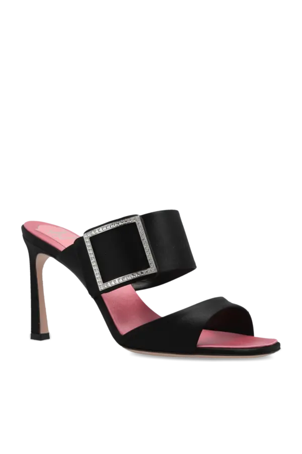 ROGER VIVIER Trompette Heeled Mules - Black