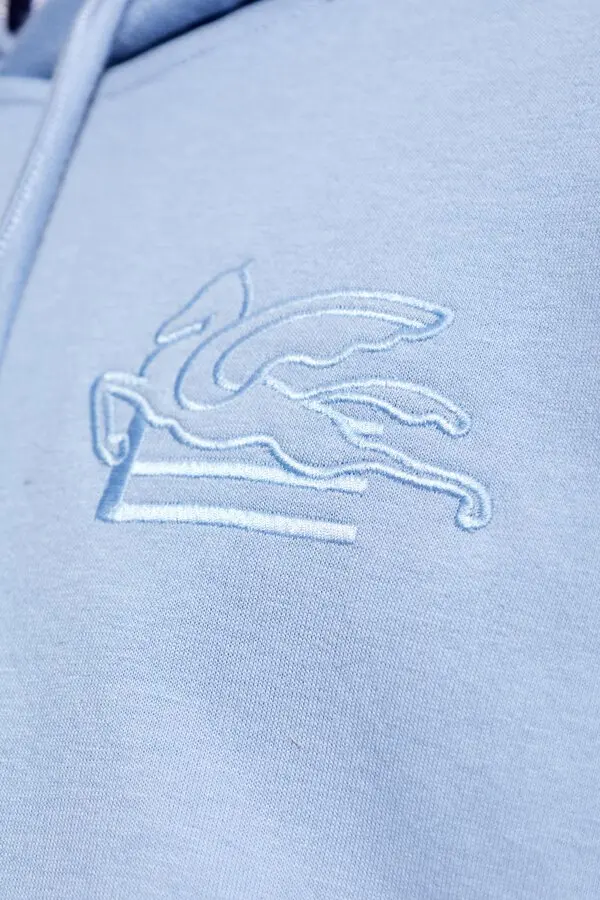 Etro Hooded Sweatshirt - Blue