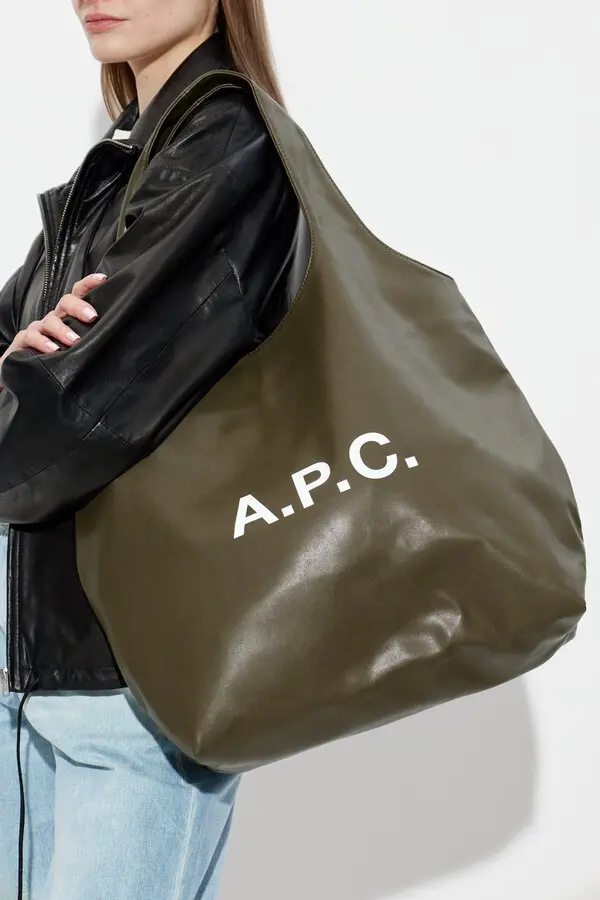 A.p.c. Ninon Shopper Bag - Green