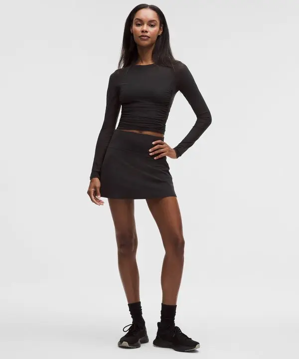Lululemon Mesh Ruched Long-sleeve Shirt