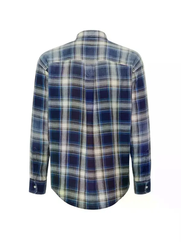 Dsquared2 Plaid Button-front Shirt - Blue