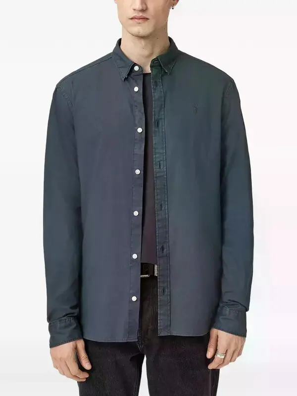 ALLSAINTS Hawthorne Buttoned Shirt - Blue