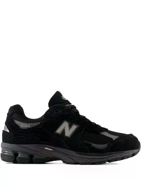 NEW BALANCE 2002r Suede Panelled Sneakers - Black