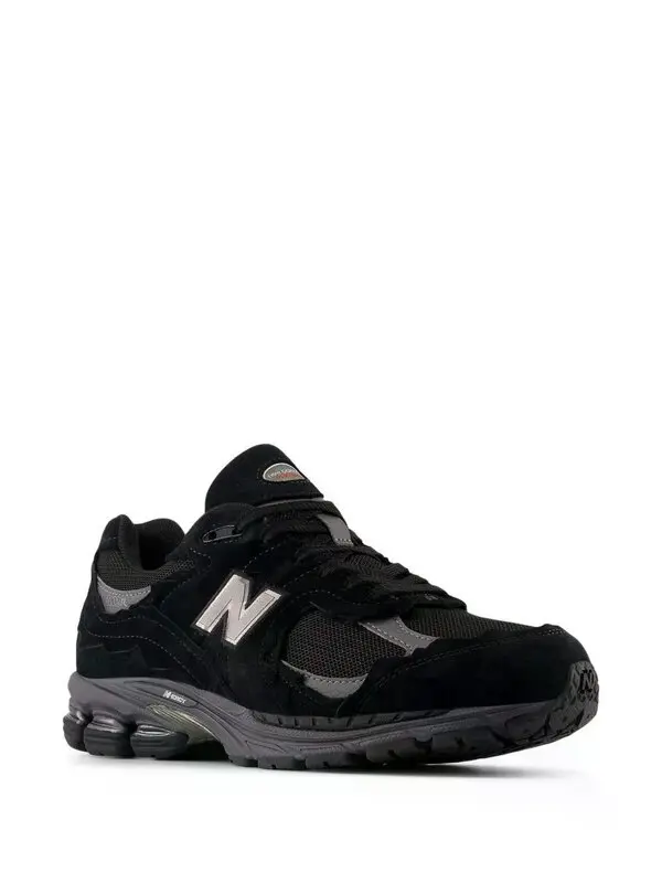 NEW BALANCE 2002r Suede Panelled Sneakers - Black