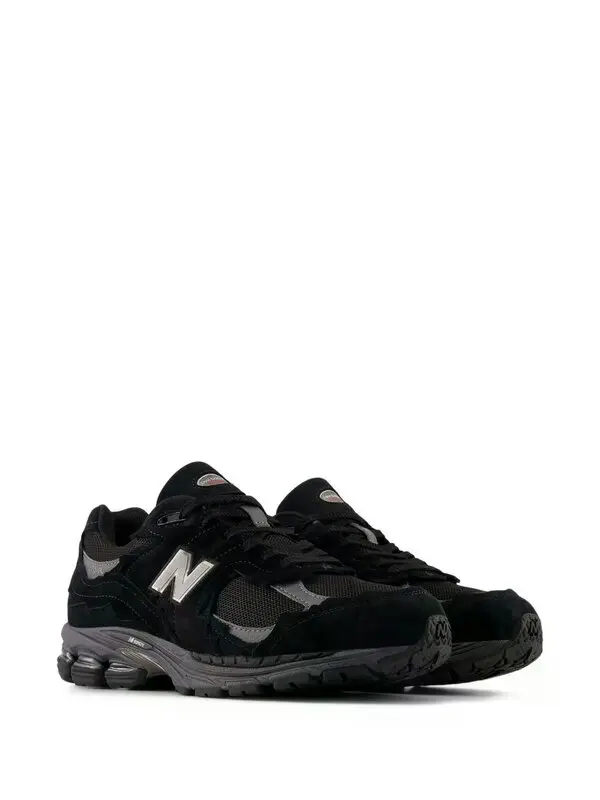 NEW BALANCE 2002r Suede Panelled Sneakers - Black