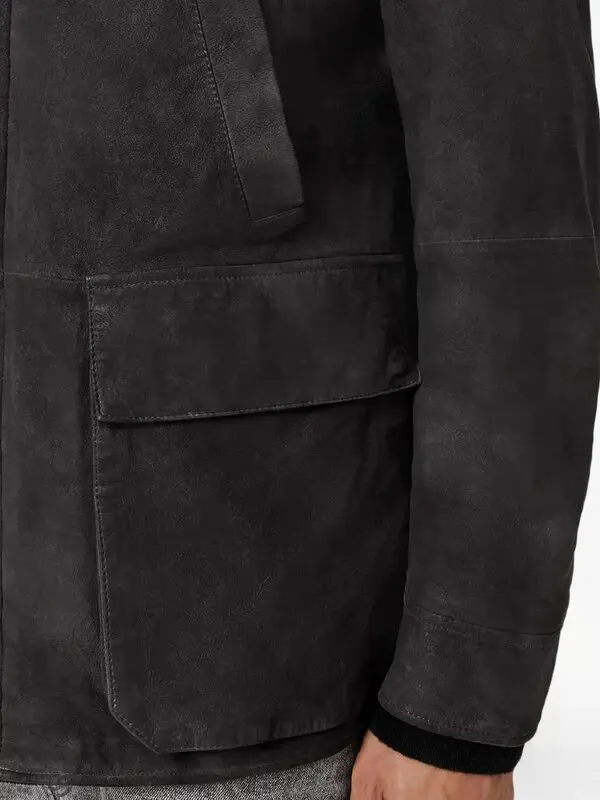 ALLSAINTS Bolton Waxed Suede Coat