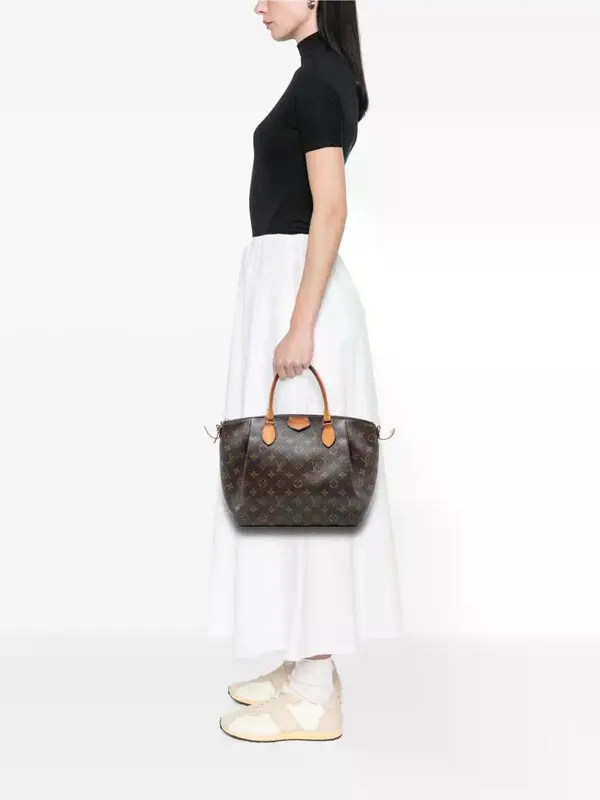 LOUIS VUITTON 2015 Monogram Turenne Mm Satchel - Brown