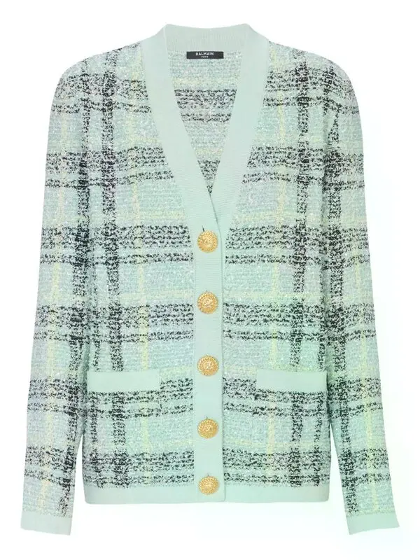 Balmain Glittered Tweed Cardigan