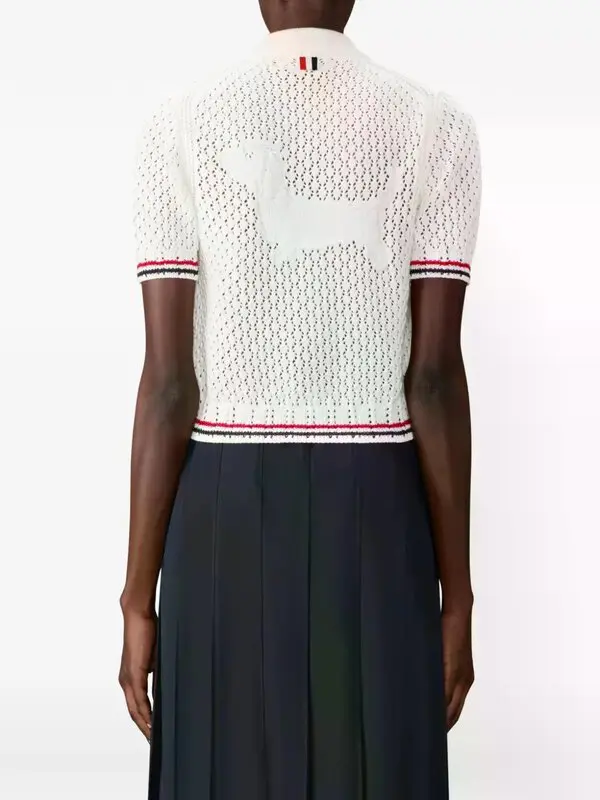 Thom Browne Pointed Short-sleeve Cardigan