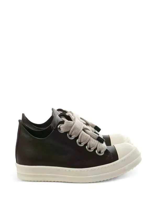 Rick Owens Leather Low-top Sneakers - Brown