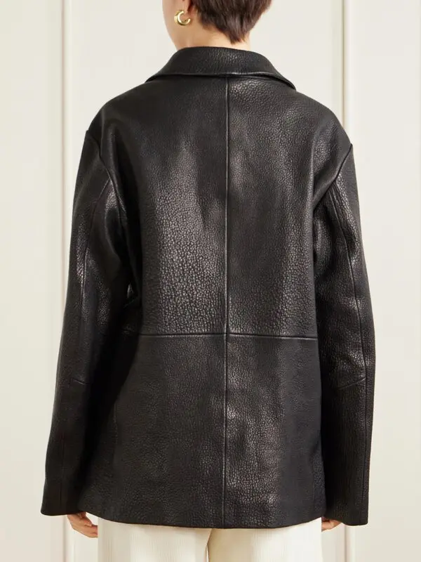 RÓHE Paneled Textured-leather Jacket