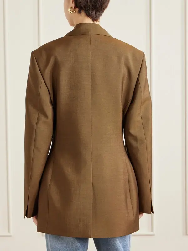 RÓHE Double-breasted Wool And Mohair-blend Blazer