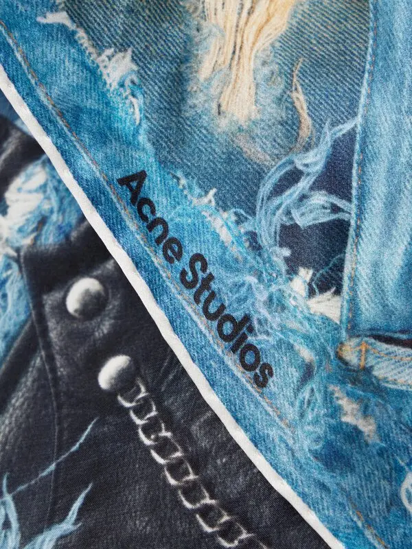 Acne Studios Printed Silk Scarf