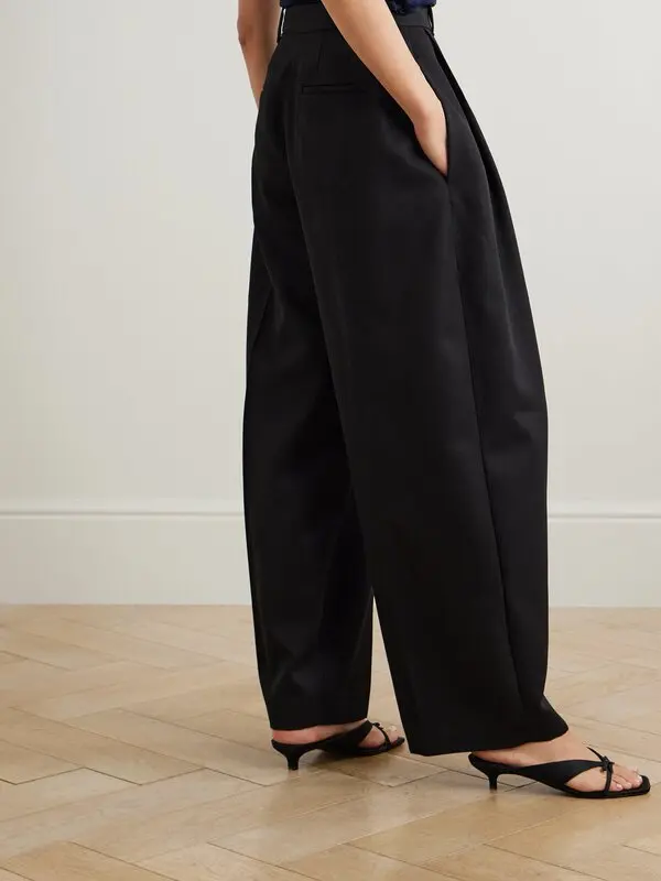 Jacquemus D'homme Pleated Wool Wide-leg Pants