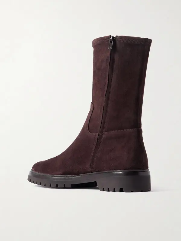 LOEFFLER RANDALL Danny Stretch-suede Ankle Boots