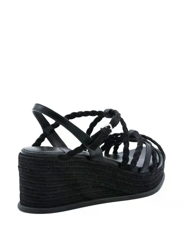 JIMMY CHOO Nyra Braided Platform Espadrilles