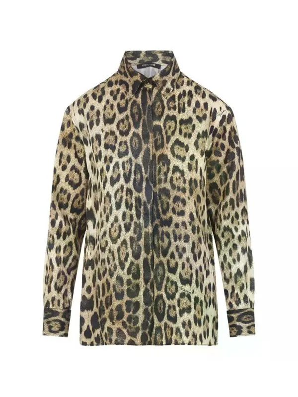 Roberto Cavalli Leopard-print Shirt