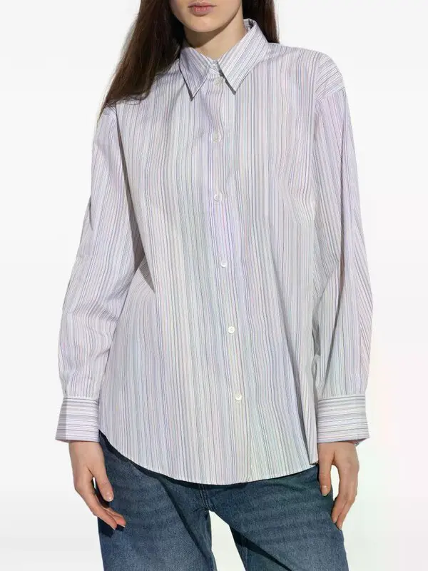 Paul Smith Striped Buttoned Shirt - Blue