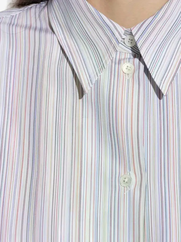 Paul Smith Striped Buttoned Shirt - Blue