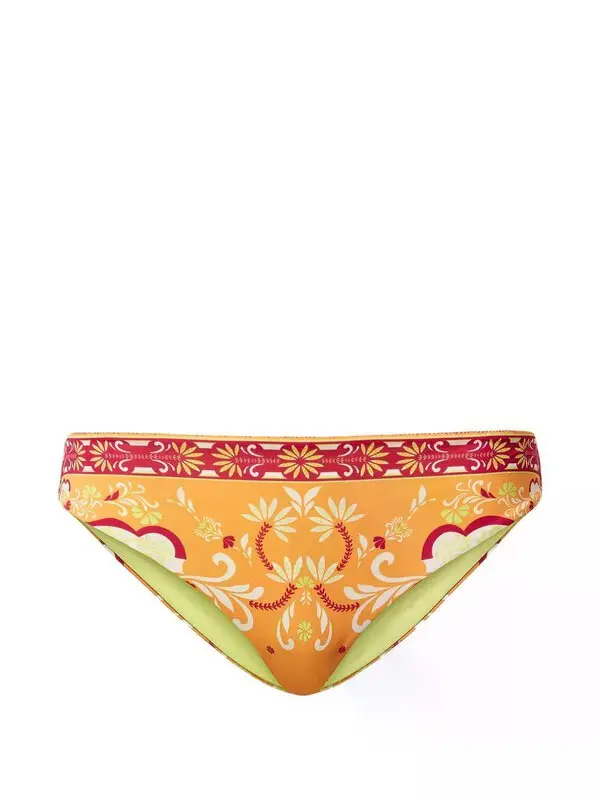 TWINSET Foulard-print Bikini Bottom - Orange